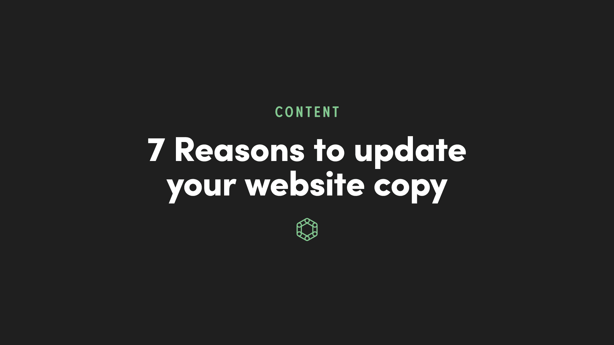 7 Reasons to update your website copy - Parkway Digital